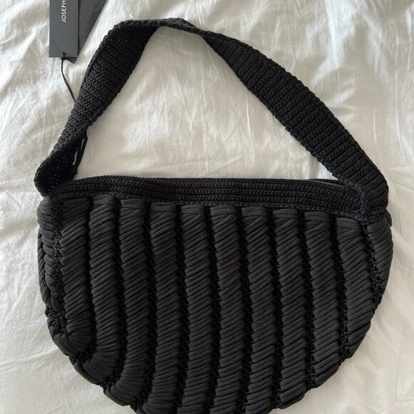 Joseph | Bags | Joseph Black Crossbody Bag Handwoven Cotton Shoulder ...